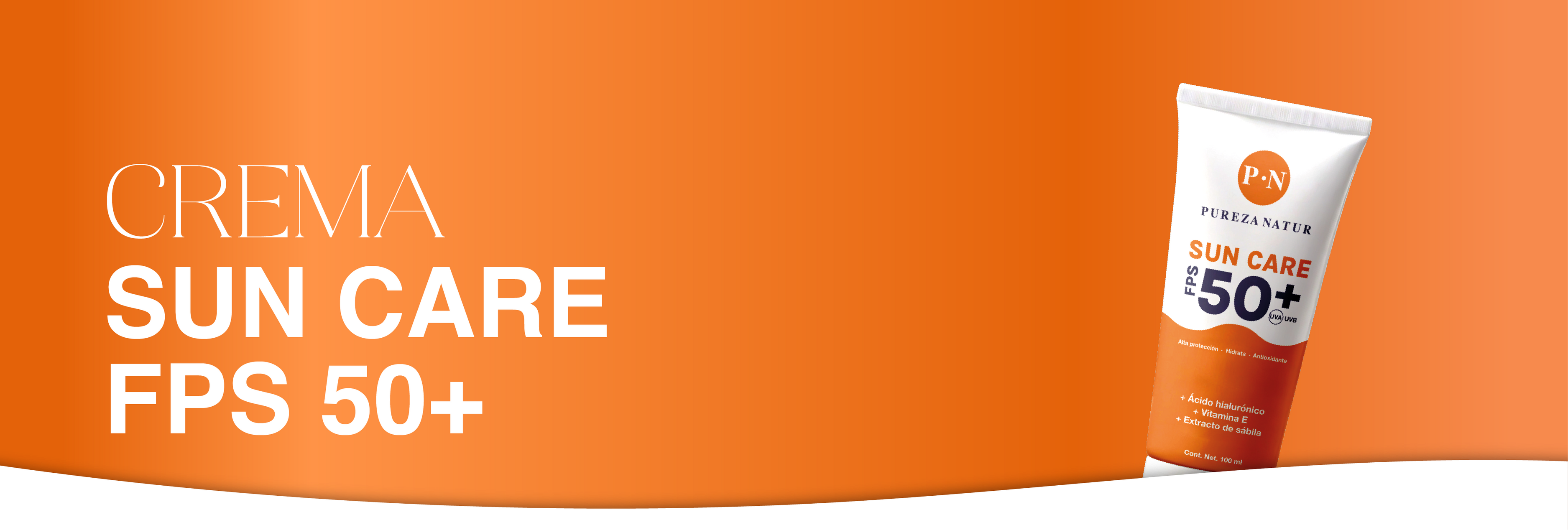 Protector Solar Sun Care FPS 50+ – Pureza Natur